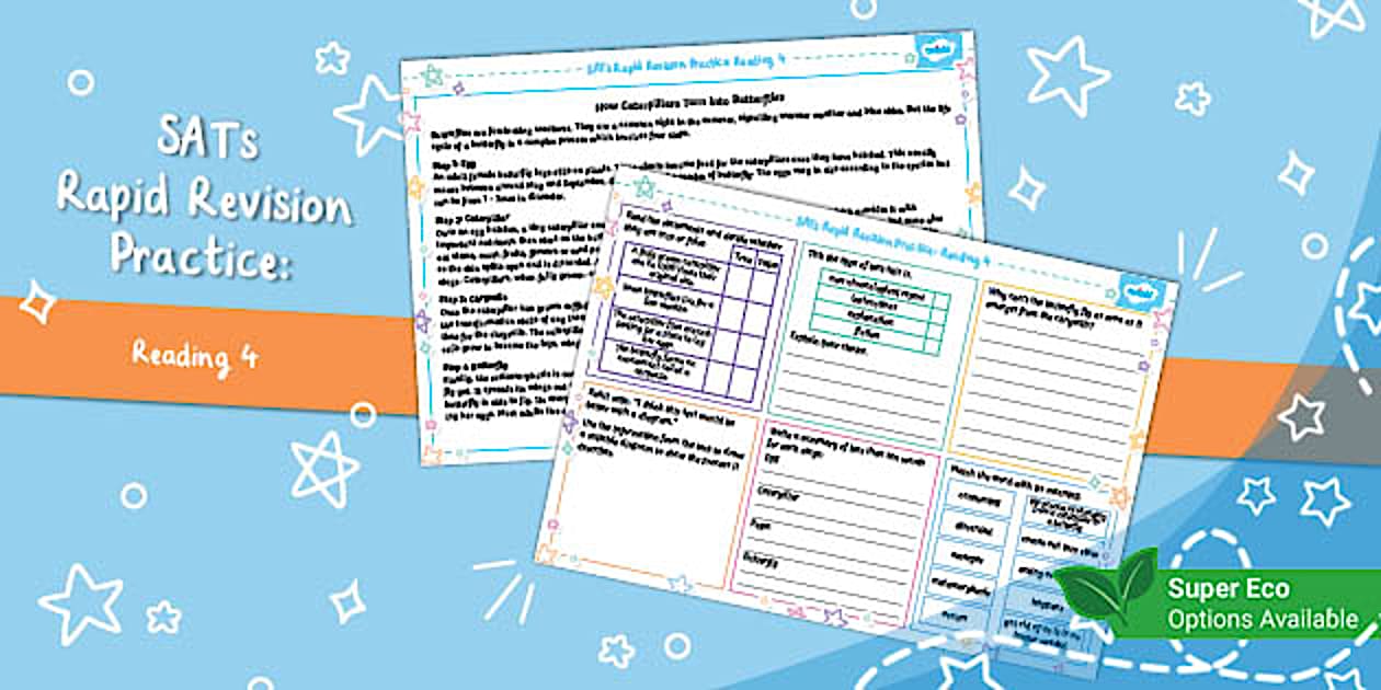 SATs Reading Questions | Rapid Revision Activity 4 - Twinkl
