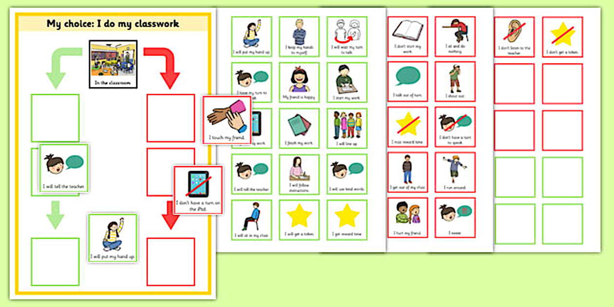 My Choice I Do My Classwork (teacher made) - Twinkl