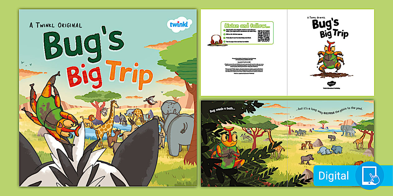 Bug's Big Trip eBook (Teacher-Made) - Twinkl