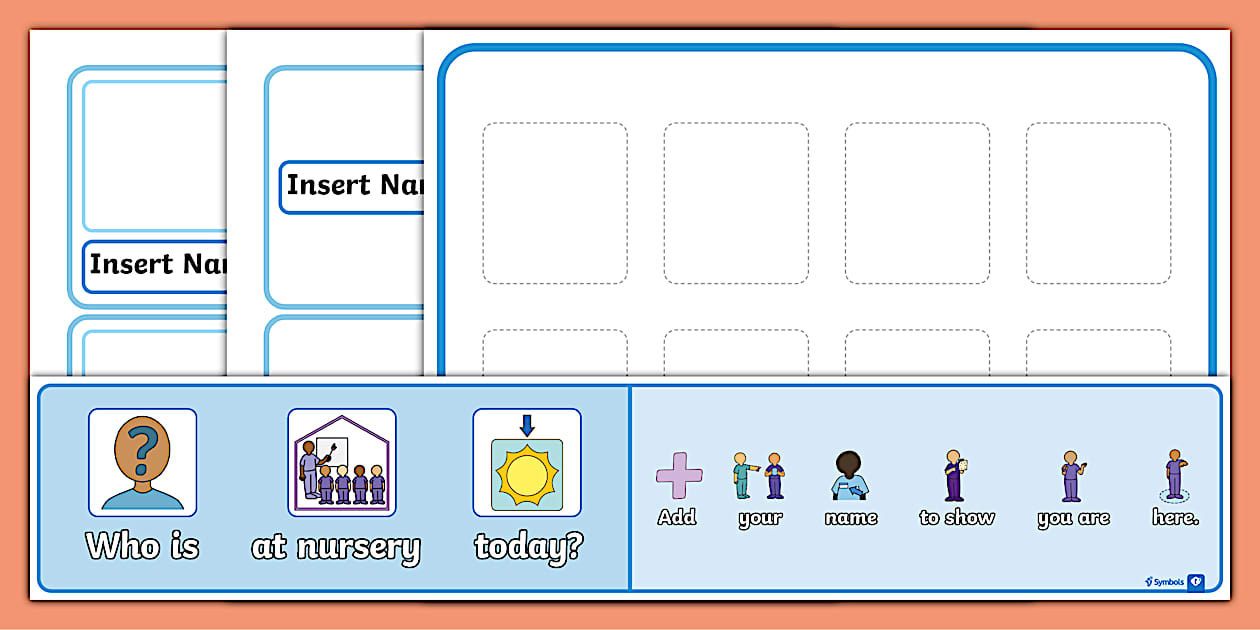 Twinkl Symbols: Self-Registration Display Pack - Twinkl