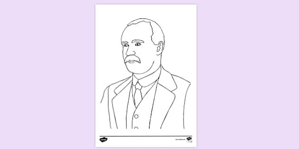 James Connolly Colouring Sheet | Colouring Sheets - Twinkl