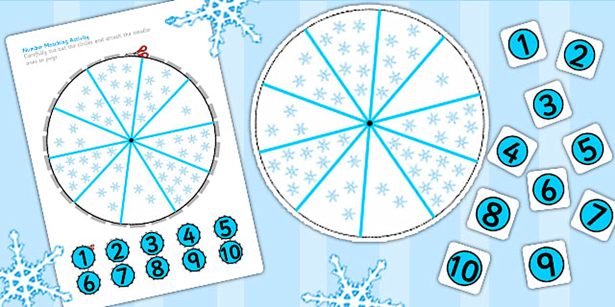 Number Matching Pegs Activity - Twinkl
