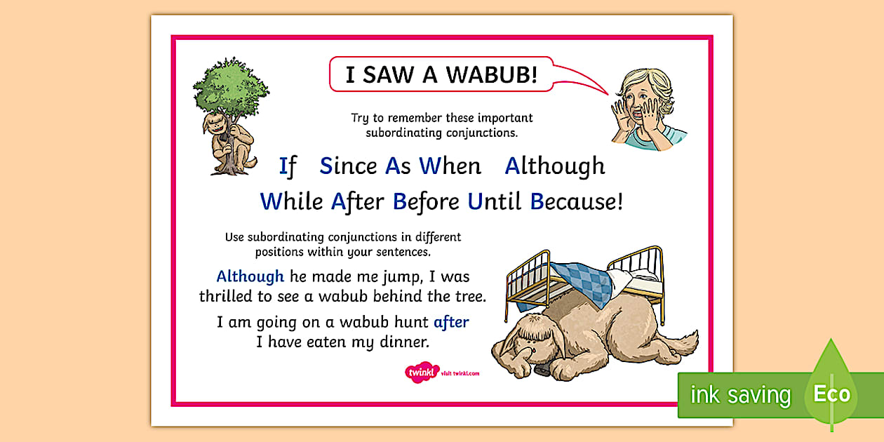 Subordinating Conjunctions KS2: What Is a Subordinating Conjunction ...