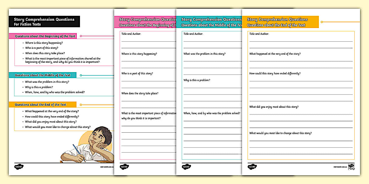 Story Comprehension Questions (teacher made) - Twinkl