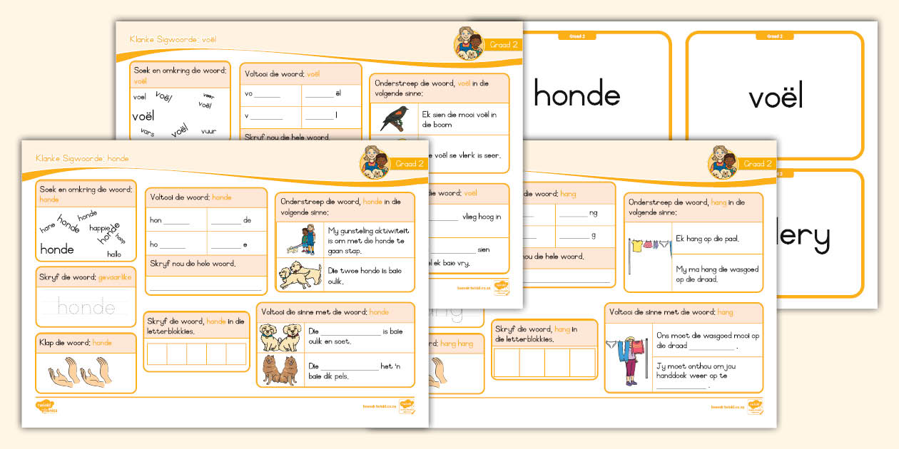 Graad 2 Klanke Sigwoorde -rk (teacher made) - Twinkl