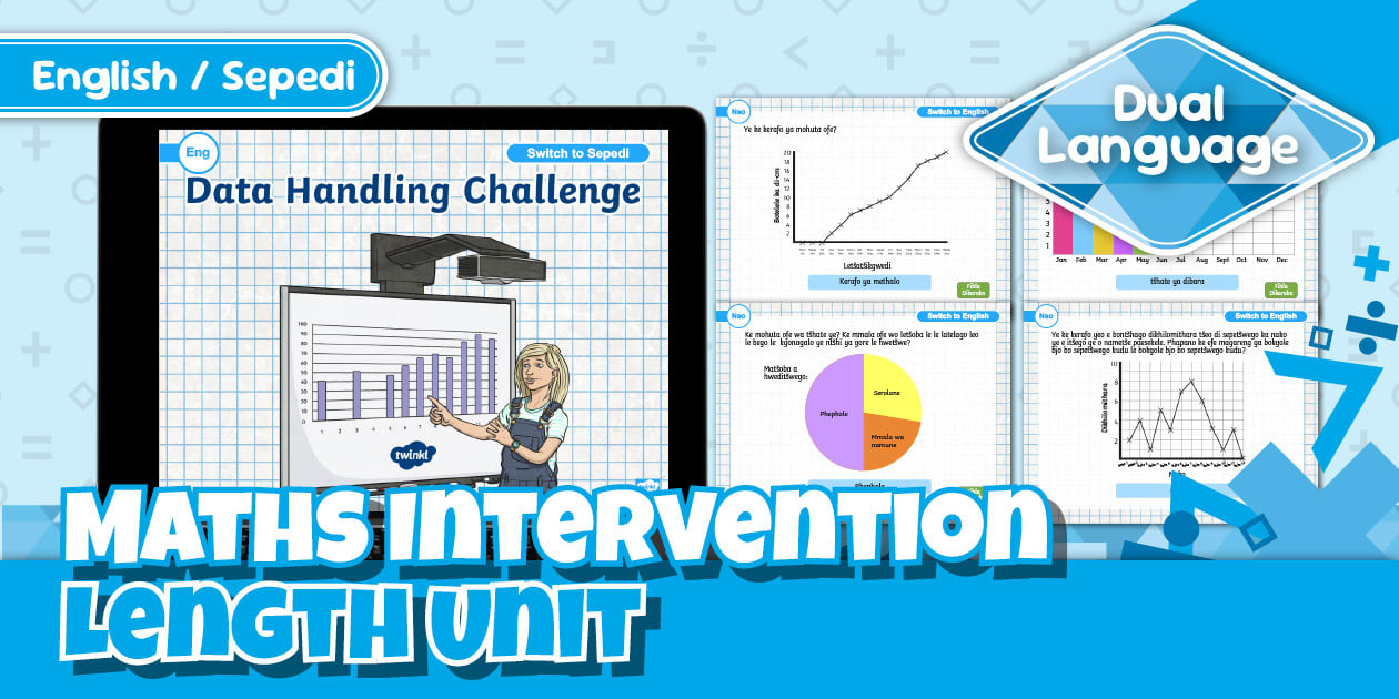 Grade 4 Maths - Term 3 - Data Handling Challenge PowerPoint - Sepedi ...