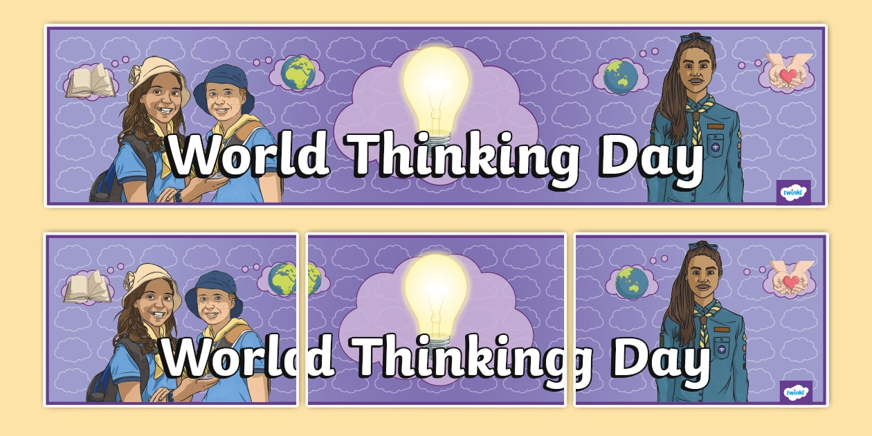 World Thinking Day Display Banner (teacher made) - Twinkl