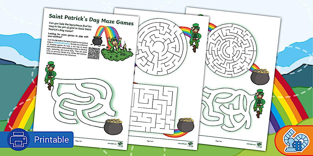 Saint Patrick's Day Maze Game (Teacher-Made) - Twinkl