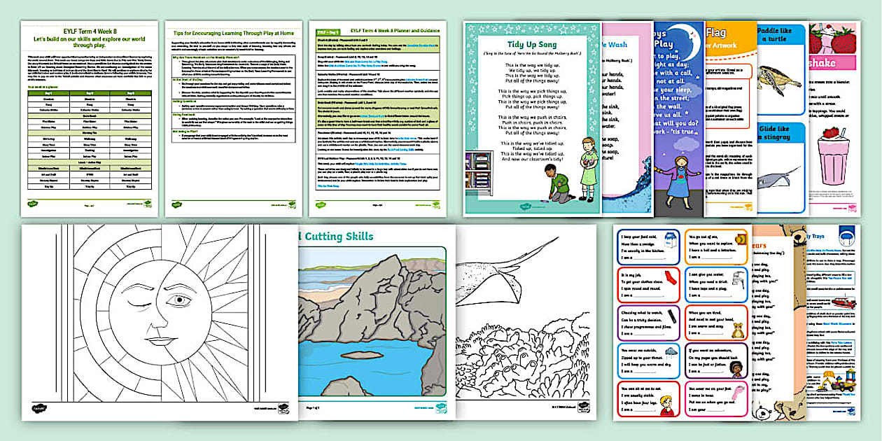 EYLF Term 4 Week 8 Remote Home Learning Pack (Teacher-Made)