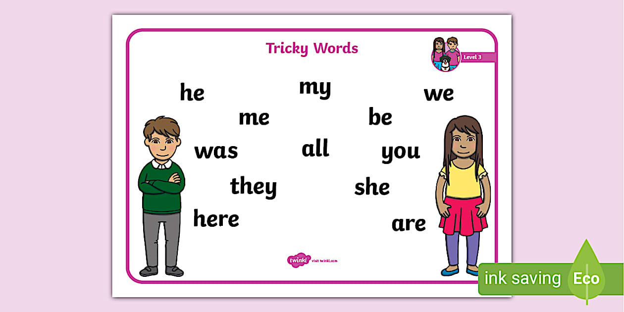 Level 3 Tricky Word Mat (teacher made) - Twinkl