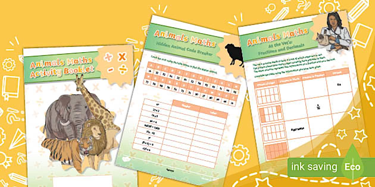 Animal-Themed Maths Activity Booklet (Ages 9 - 11) - Twinkl