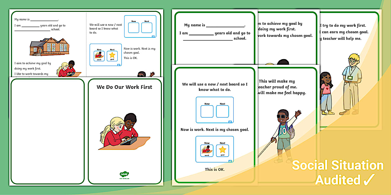 Homework Social Story - Social Situations | Twinkl - Twinkl