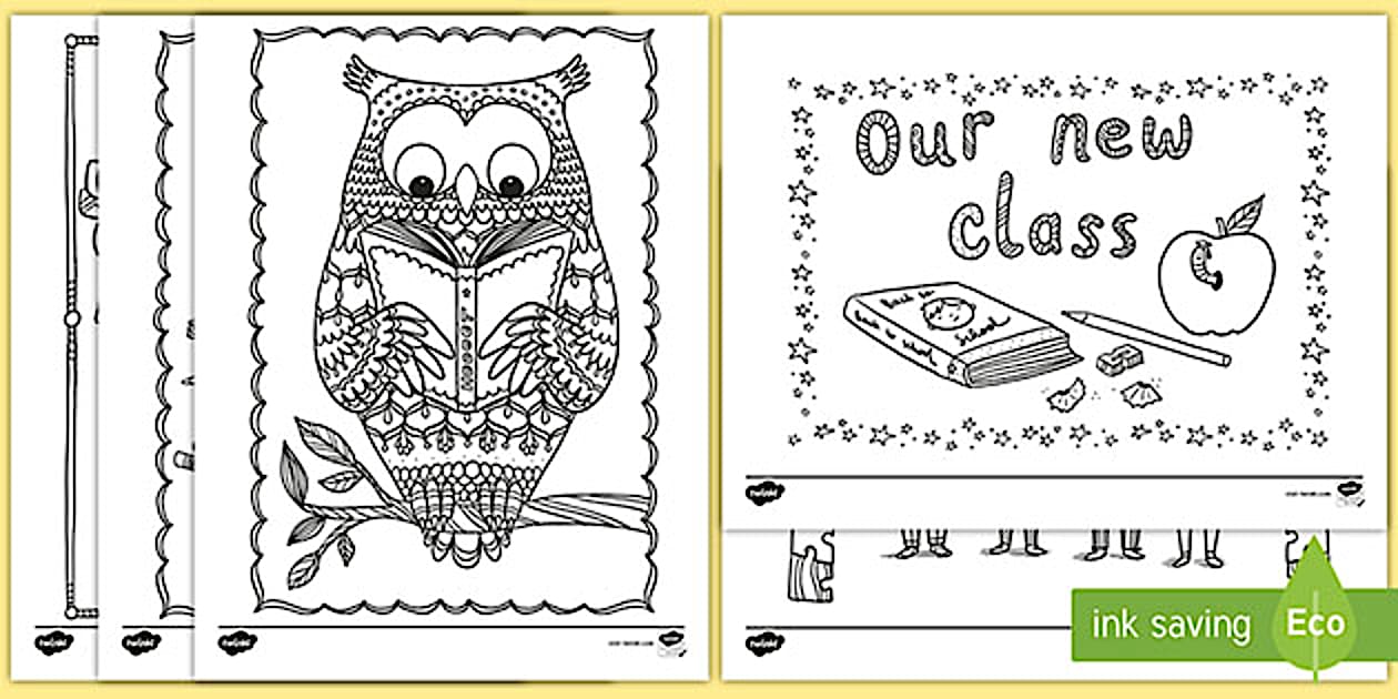 Coloring Page Back to School Activity for Kids | Twinkl USA