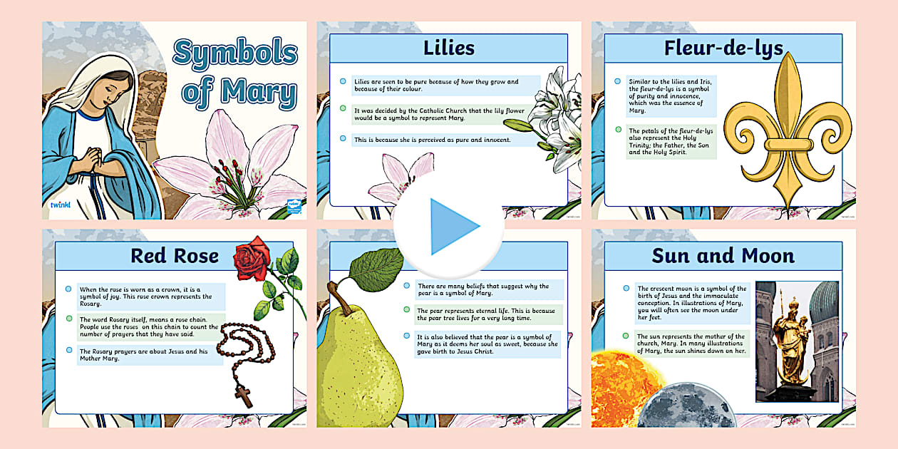 Symbols of Mary PowerPoint (creat de profesori) - Twinkl