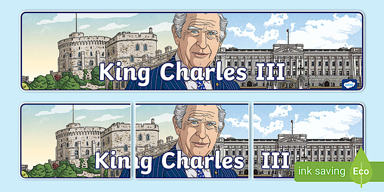 King Charles Banner | Display Banner Printable - Twinkl