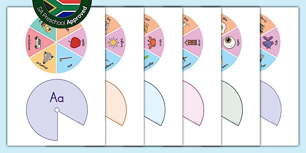 Preschool: Literacy: Letter Spinner (teacher made) - Twinkl