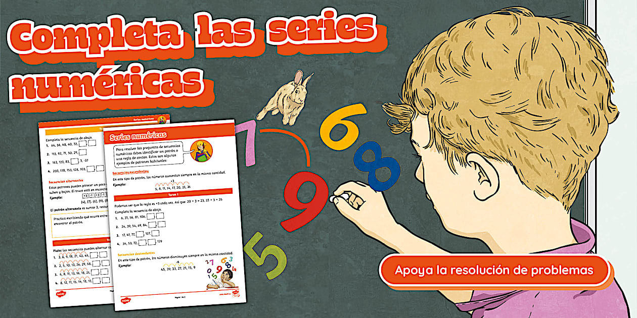 Ficha de actividad: Completa las series numéricas