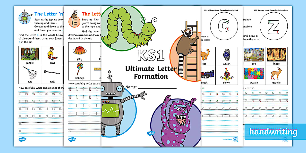 Kindergarten/KS1 Ultimate Letter Formation Practice Activity Booklet