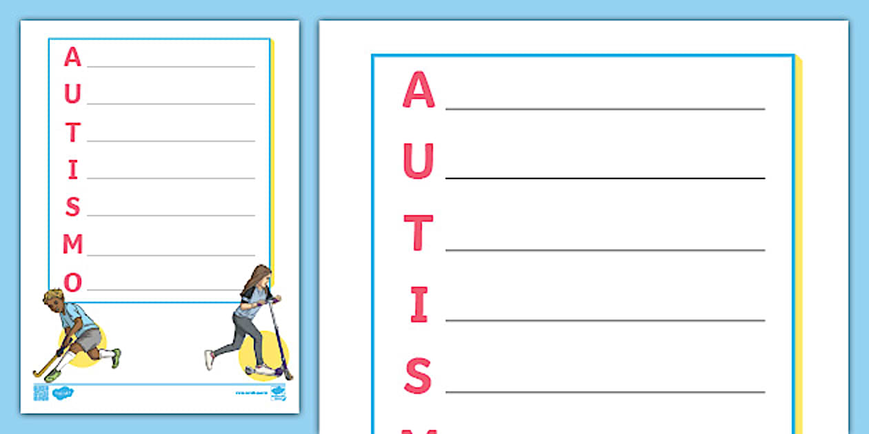 Poema Acróstico sobre autismo (teacher made) - Twinkl
