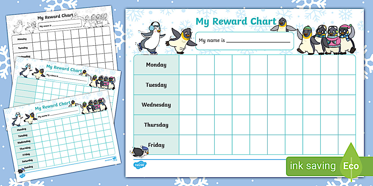 Penguin Reward Chart (teacher made) - Twinkl