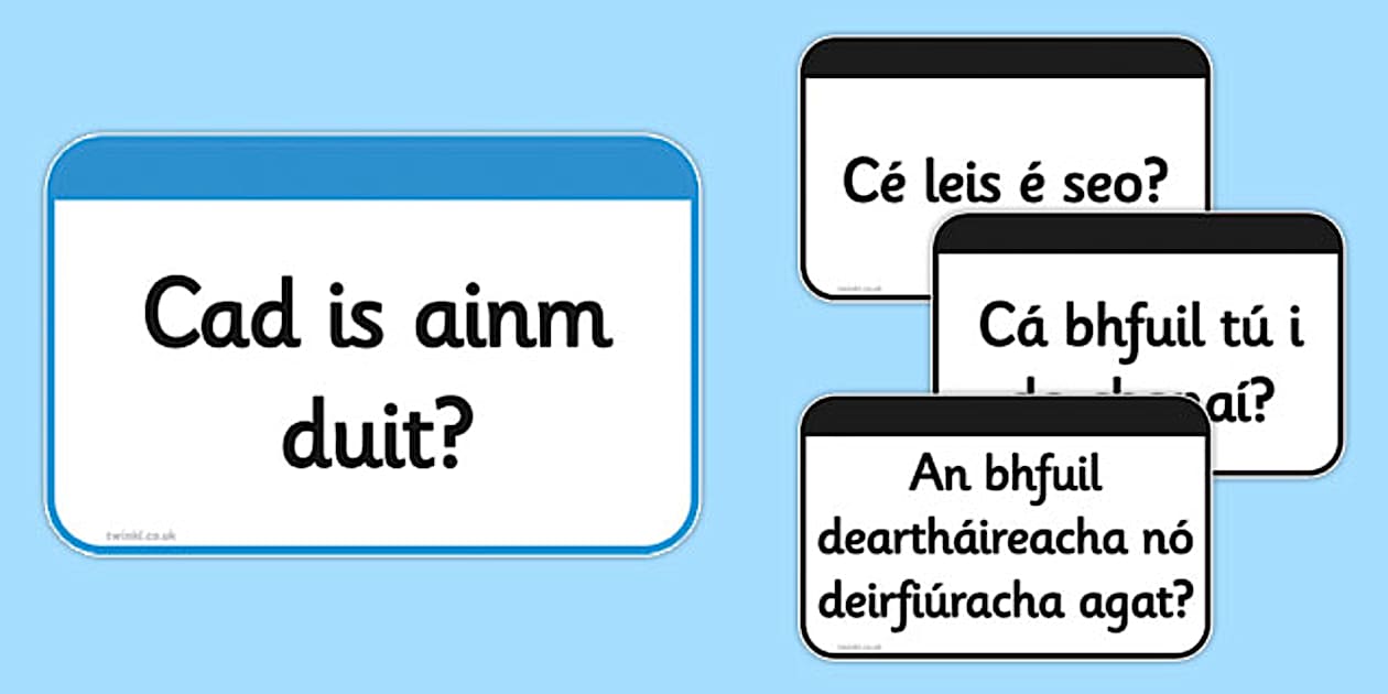 Useful Questions Gaeilge Flashcards | Twinkl | - Twinkl