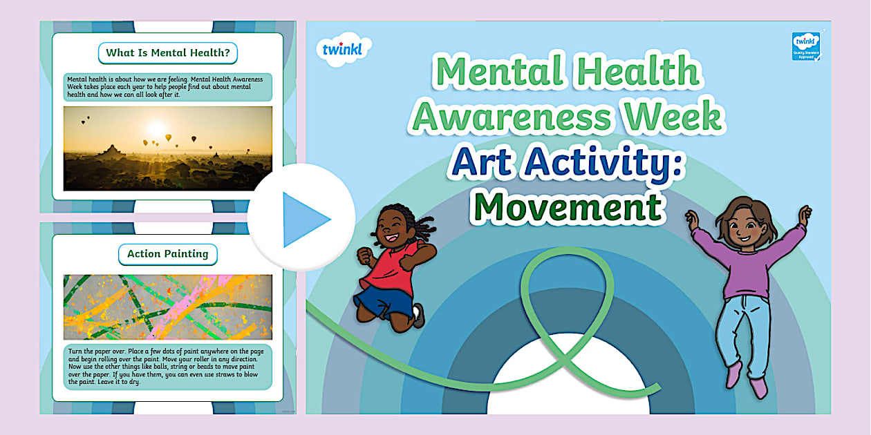 KS1 Mental Health Awareness Week Art Activity: Movement