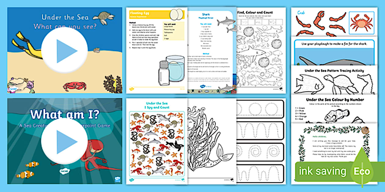 Under The Sea Early Years Pack (teacher made) - Twinkl