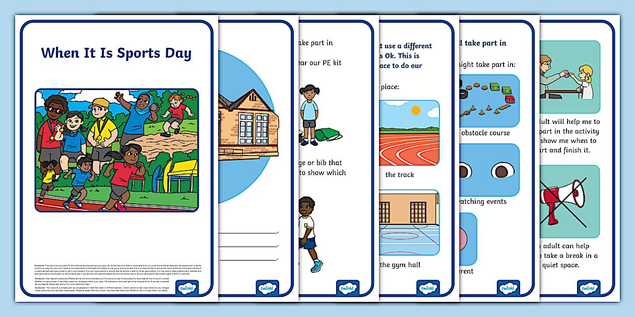 Sports Day Social Situation (teacher made) - Twinkl