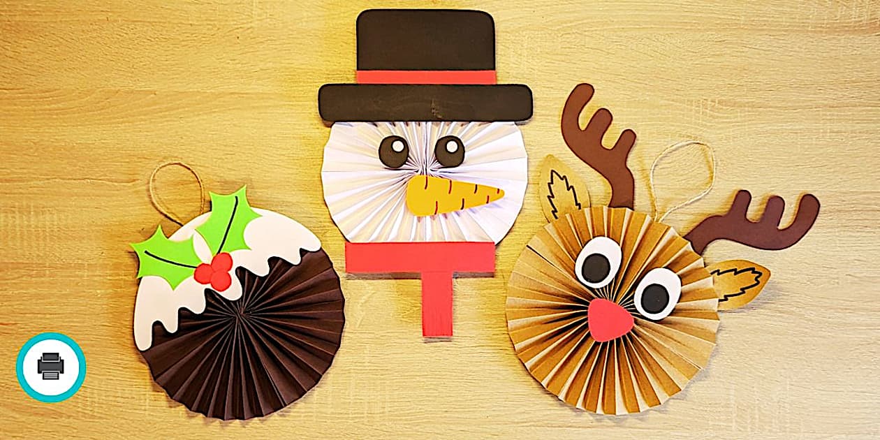 Christmas Character Paper Ornaments | Twinkl Crafts - Twinkl