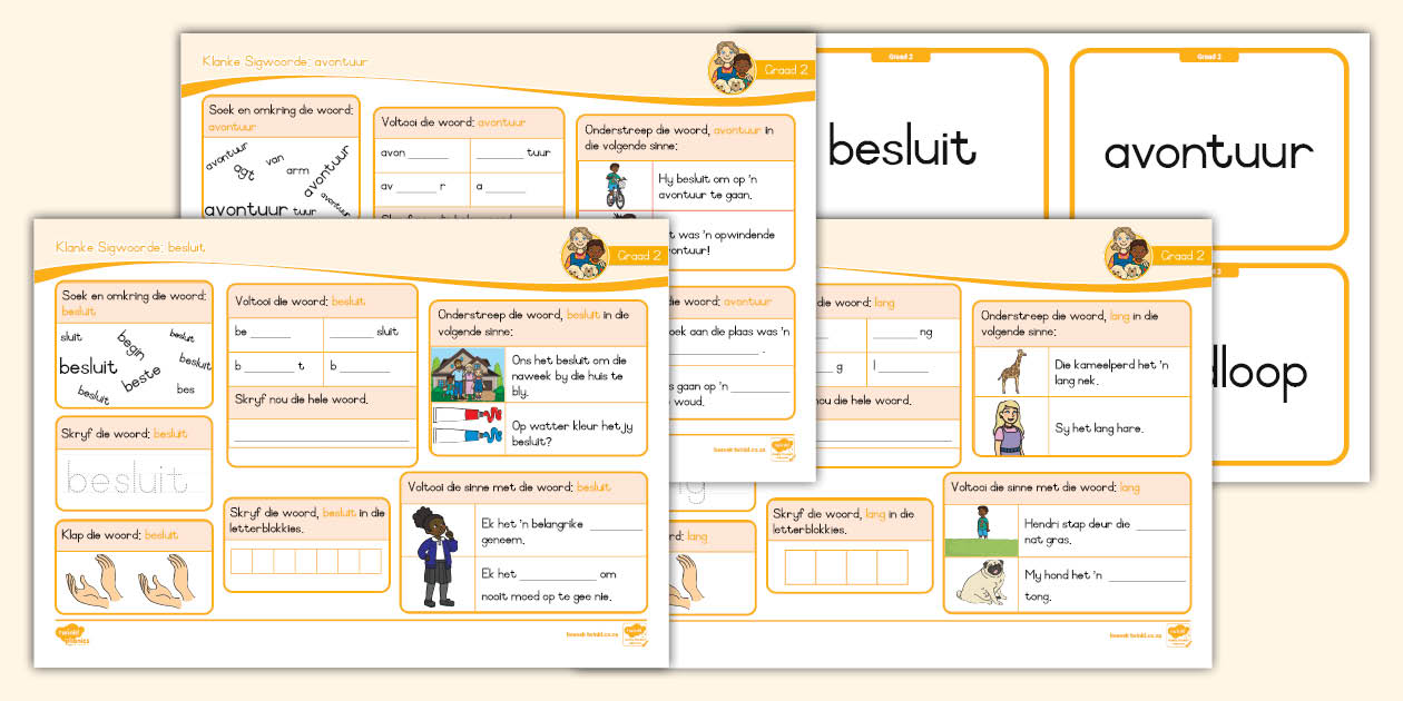 Graad 2 Klanke Sigwoorde gr- (teacher made) - Twinkl