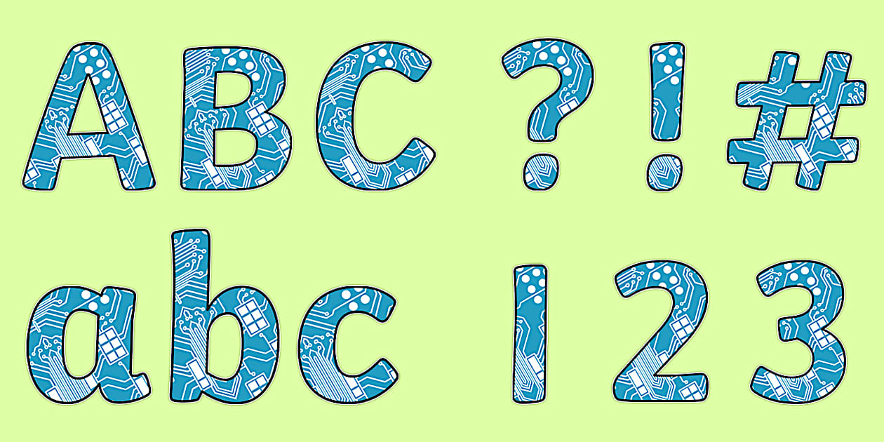 Computing Title Display Lettering (teacher made) - Twinkl