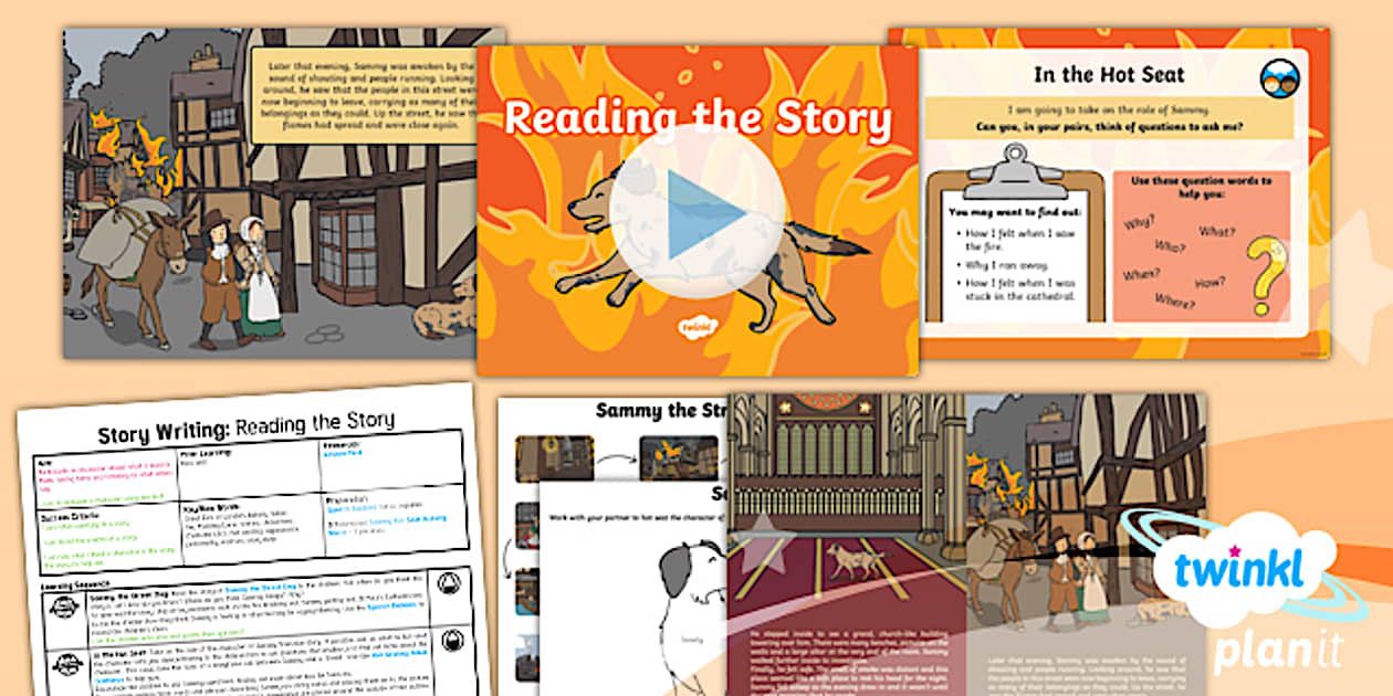 Time Travel: The Great Fire of London: Story Writing 1 Y1 Lesson Pack