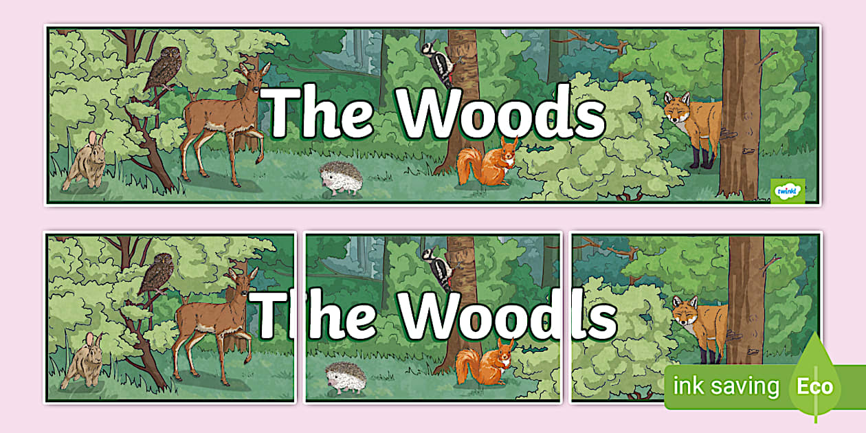 The Woods Banner (teacher made) - Twinkl