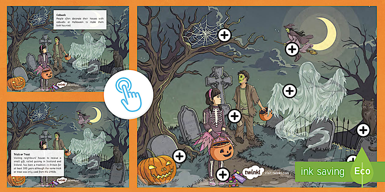 Interactive Halloween Hotspots | Twinkl Go! (teacher made)