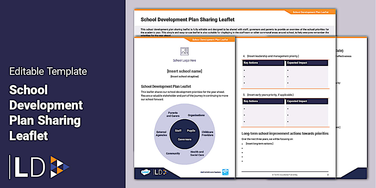 School Development Improvement Plan Sharing Leaflet - SLT