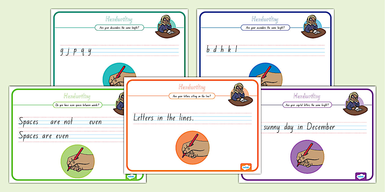Handwriting Display Posters (teacher made) - Twinkl