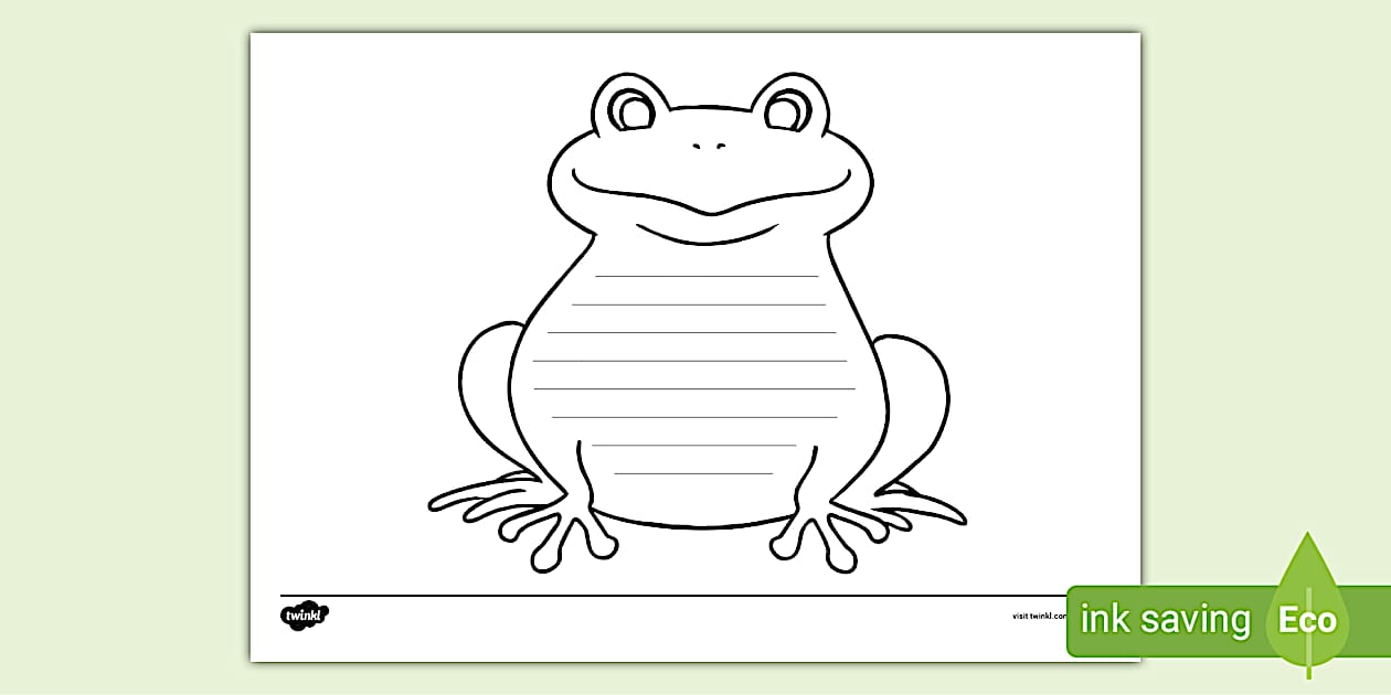 Frog Writing Template (teacher made) - Twinkl