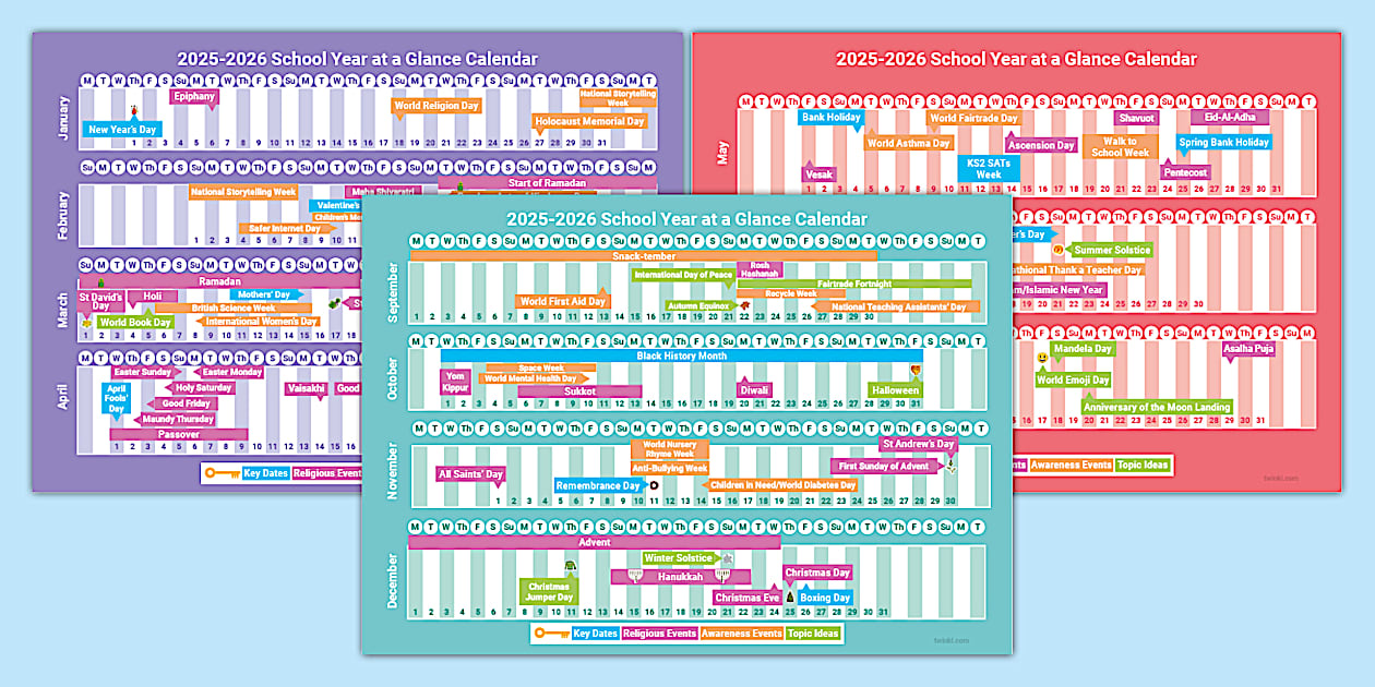 2024-2025 School Year at a Glance Calendar (teacher made)