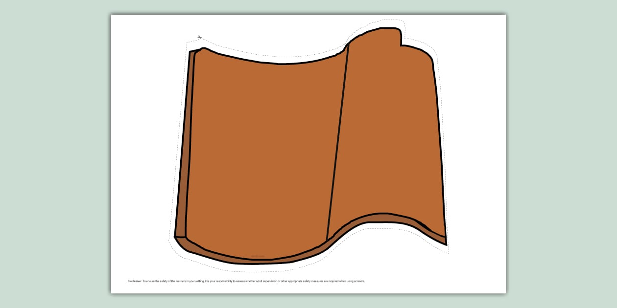 Roof Tile Cut-Out - Twinkl Display Cut-Out (teacher made)