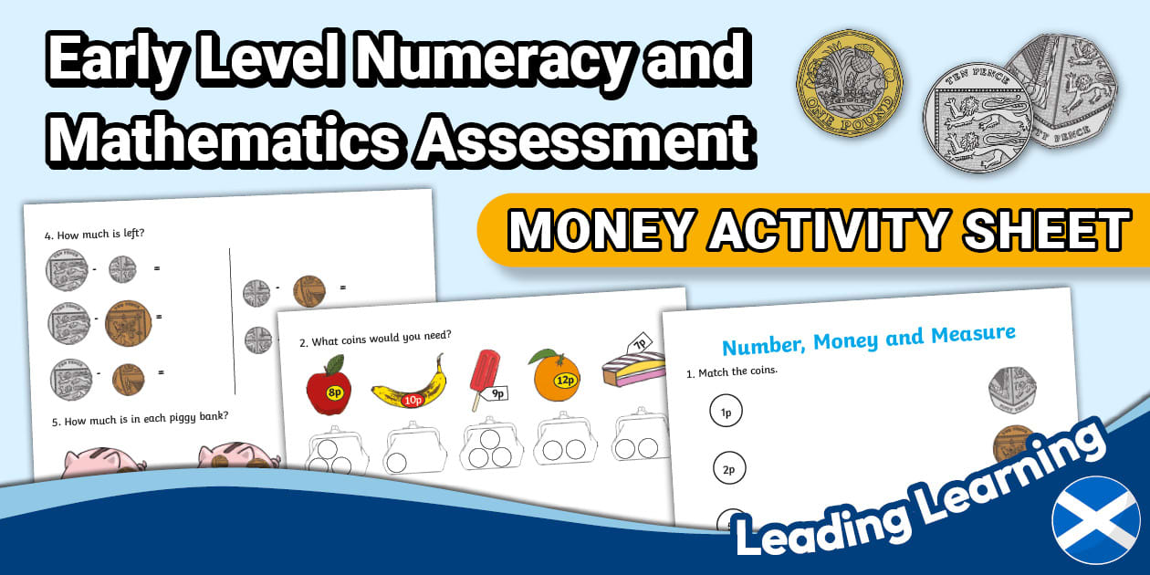 Coin Recognition Assessment - CfE Early Level