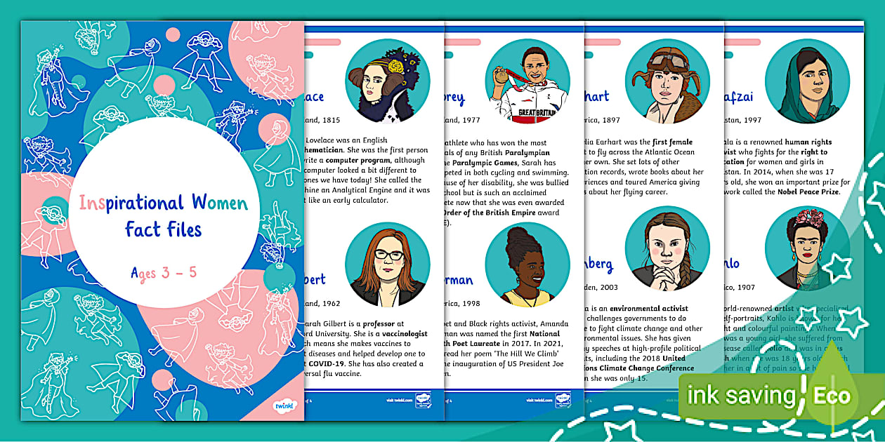 Inspirational Women Fact Files (Ages 3-5)