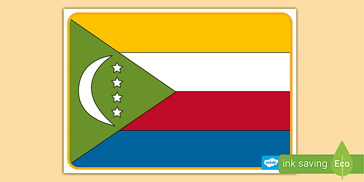 Comoros Flag Poster | Twinkl Flag Posters - Twinkl