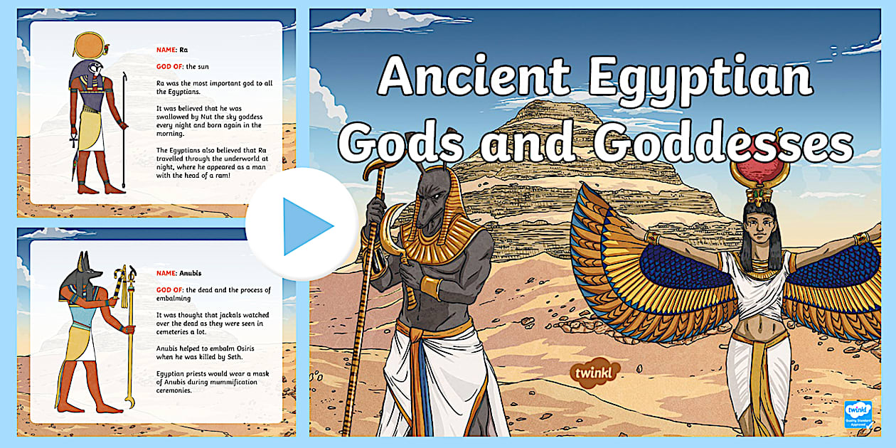 Ancient Egyptian Gods Names and Pictures PowerPoint