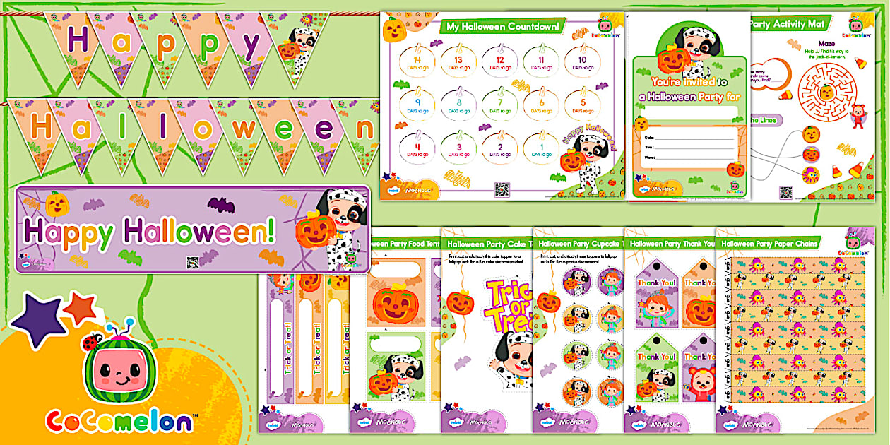 FREE! - Free CoComelon Halloween Party Printables | Twinkl USA