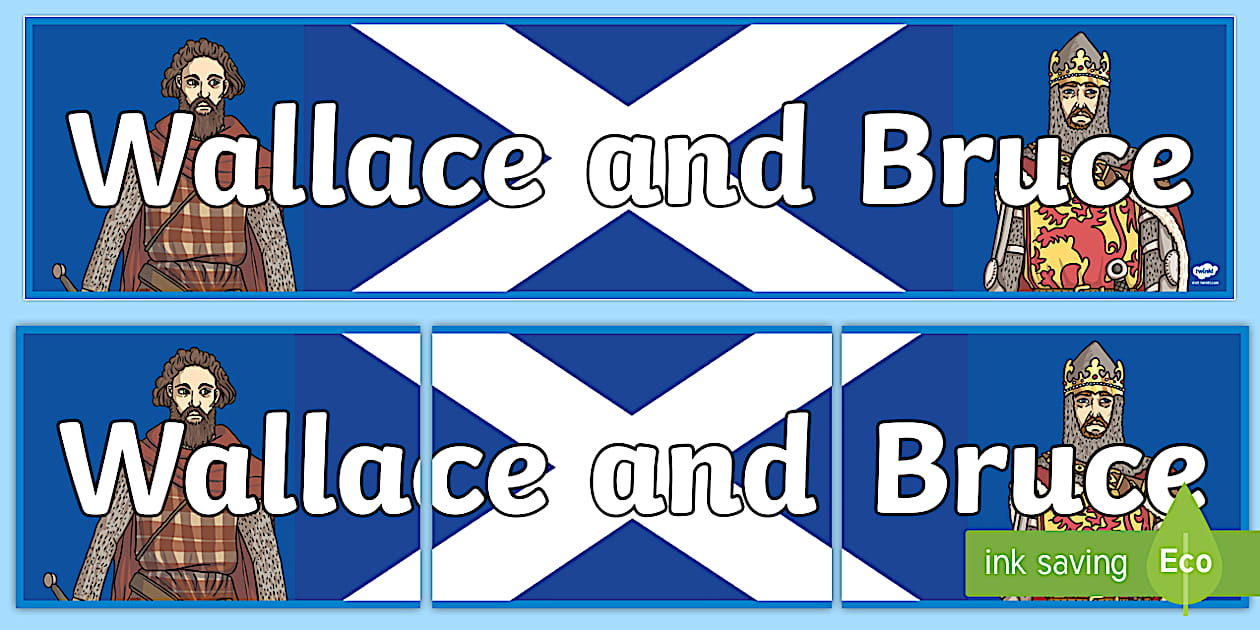 Cursive Wallace and Bruce Display Banner (teacher made)