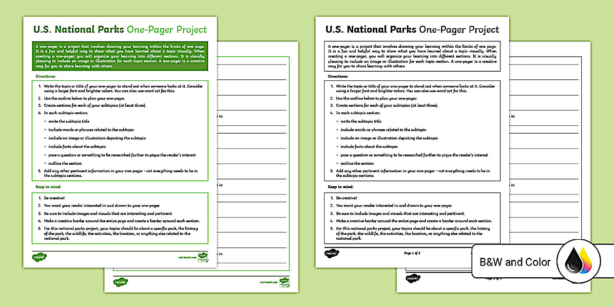 National Parks Research Project for Grades 3-5 | Twinkl USA