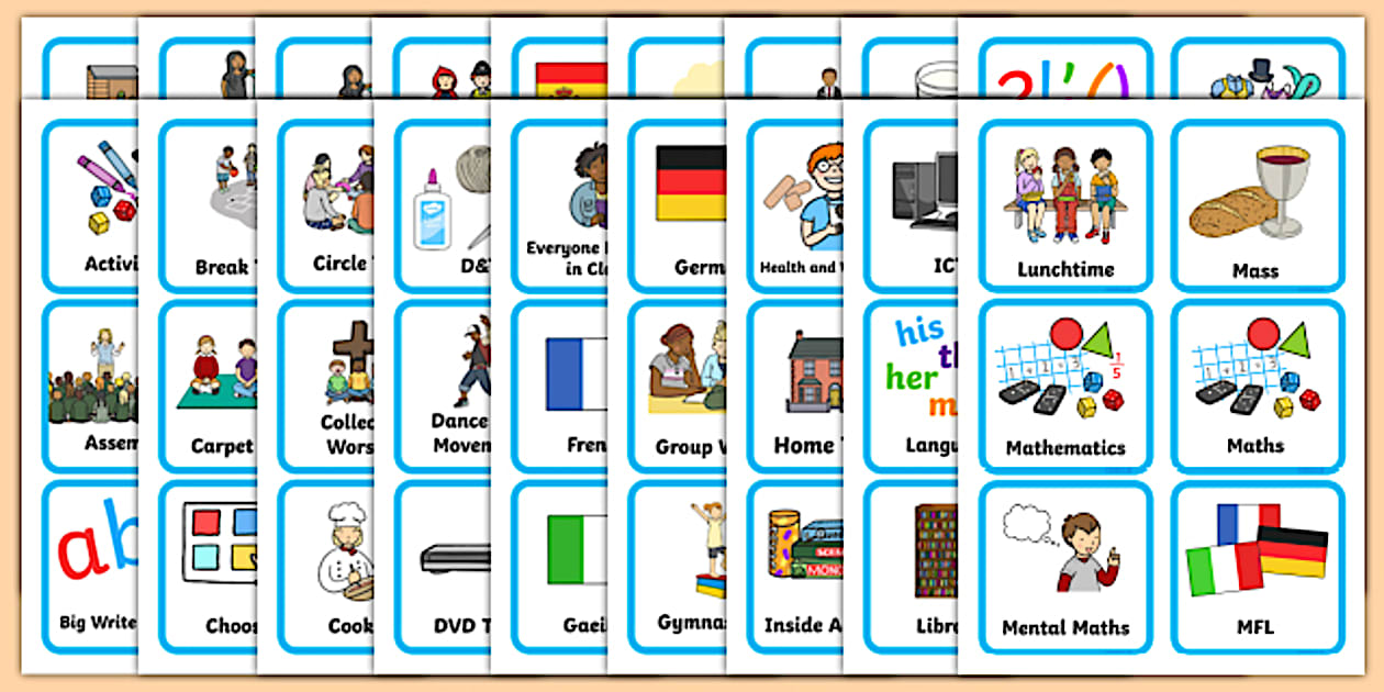 Illustrated Editable Visual Timetable | Twinkl - Twinkl