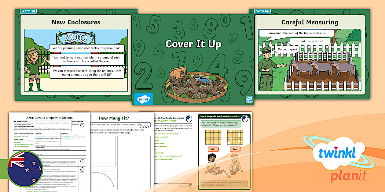 Level 1 Area: Cover a Shape with Non-Standard Area Units Lesson 1
