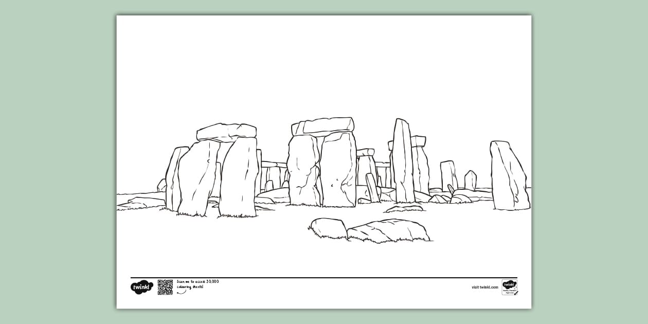 Stonehenge Colouring Sheet | Colouring Sheets (teacher made)