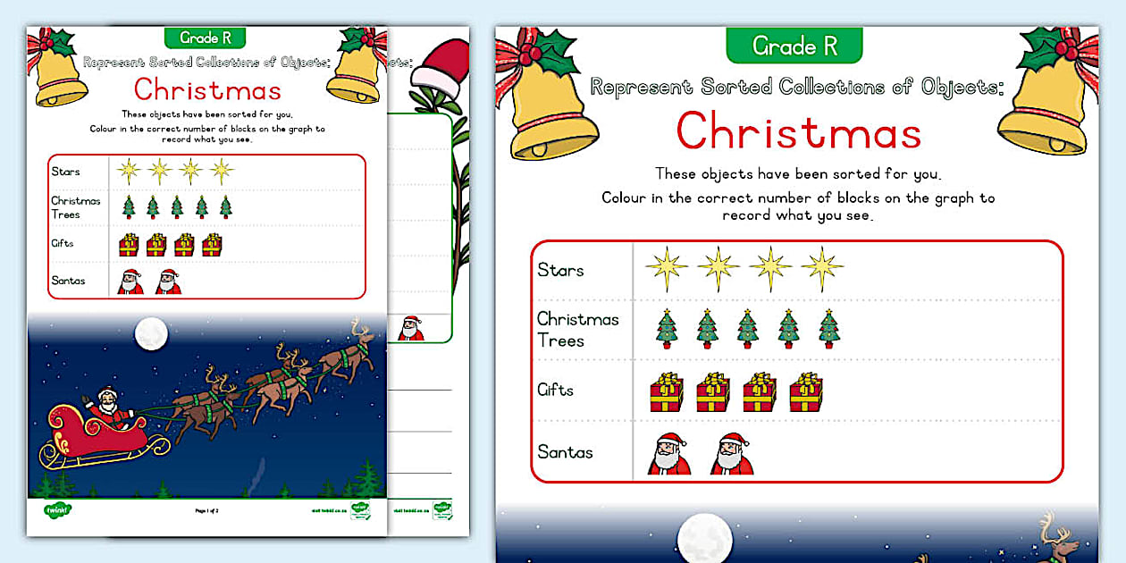Grade R Data Handling Represent Sorted Collections Christmas